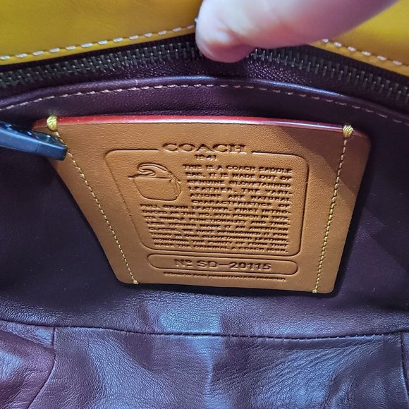 Coach | Bags | Coach 941 Saddle 23 Crossbody Bag 2115 Flax Yellow ...